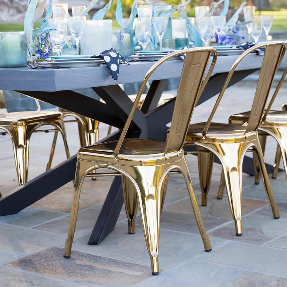 GOLD CAFE CHAIR Rentals | Bright Rentals