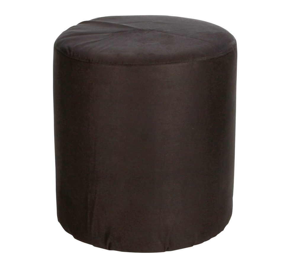 MILAN BLACK FAUX SUEDE OTTOMAN Rentals | Bright Rentals