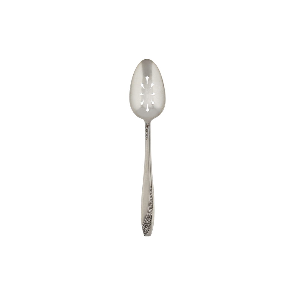 VINTAGE SILVER SLOTTED SERVING SPOON Rentals | Bright Rentals