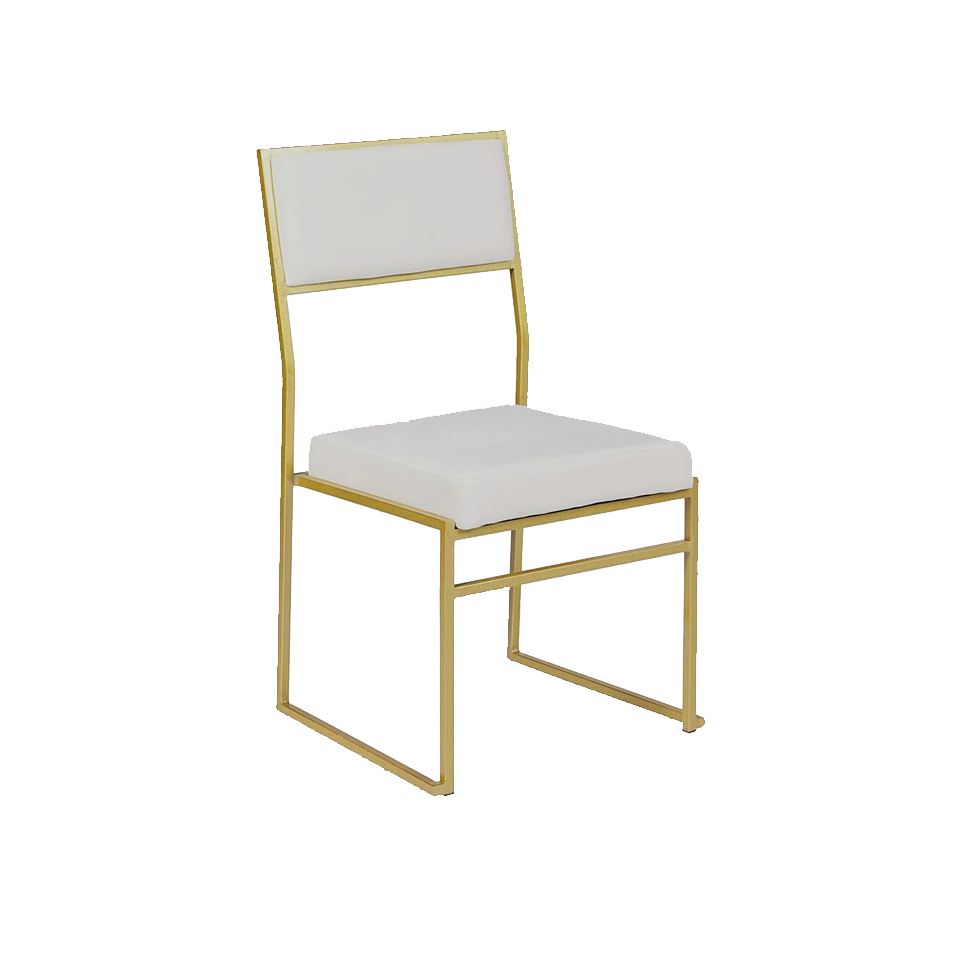 GOLD MERO CHAIRS W/ IVORY VELVET Rentals | Bright Rentals