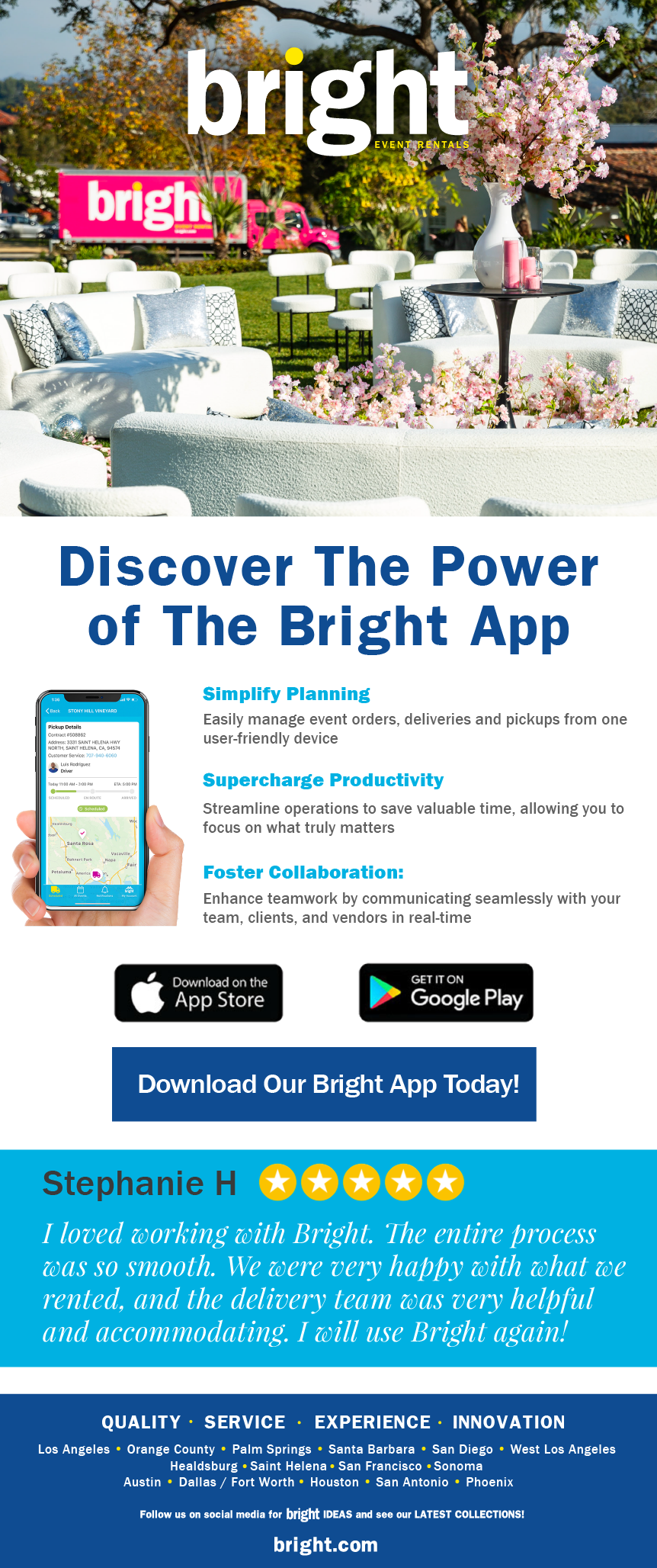 Bright Event Rentals - Bright News