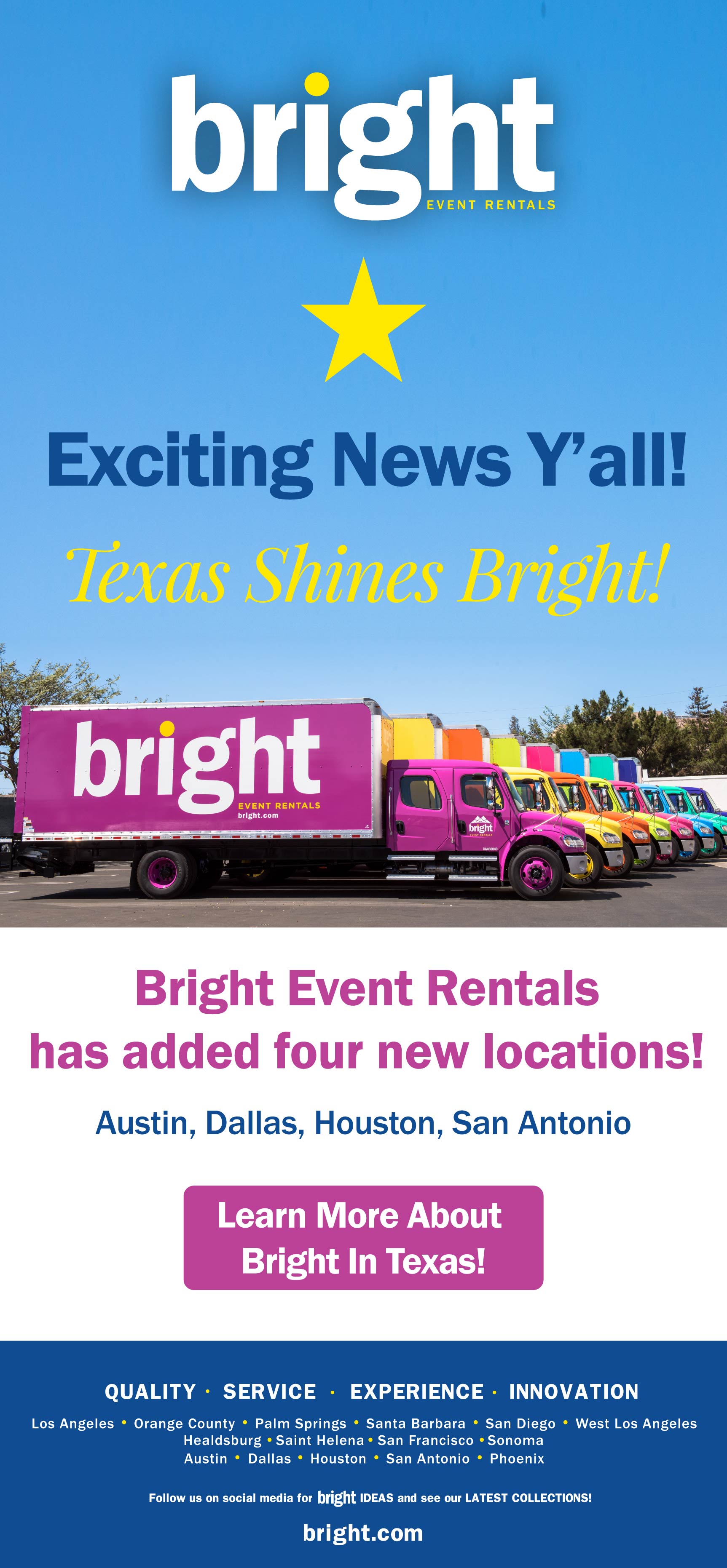 Bright Event Rentals - Bright News